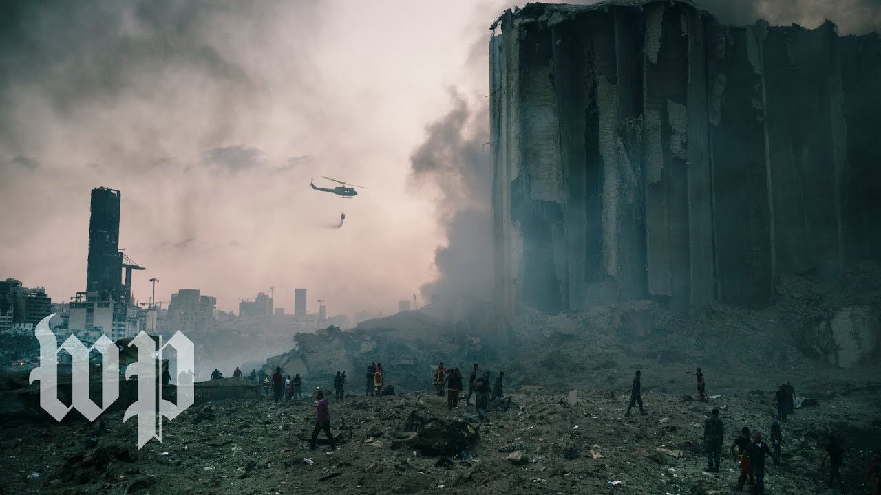 What it was like on the ground during the explosions in Beirut - YouTube