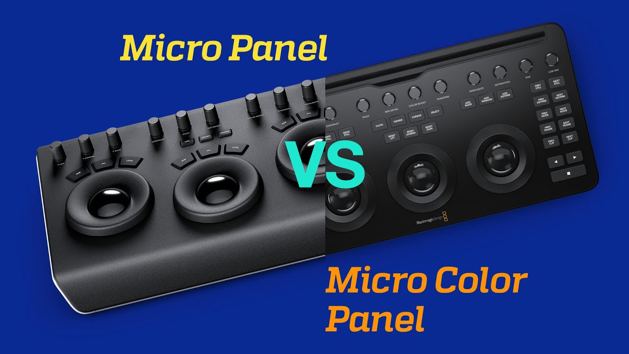 DaVinvi Resolve Micro VS Micro Color Panel - YouTube