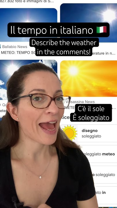 🇮🇹 Learn Italian Vocabulary - Italian Weather - YouTube