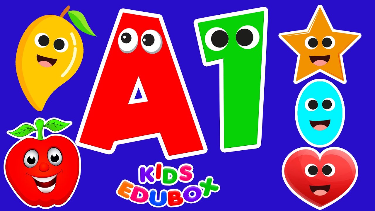 ABC, 123 & Shapes Learning Videos For Preschool | ABC And One Two Three ...