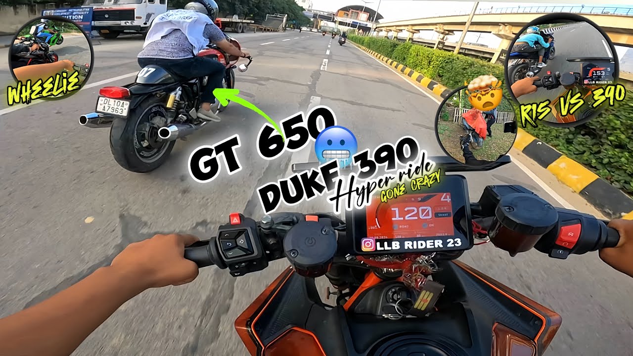 Gt 650 🤯 vs Duke 390 gen 3 ☠️ || Dr@g r@ce with Zinu 😱 || R15 v3 vs ...
