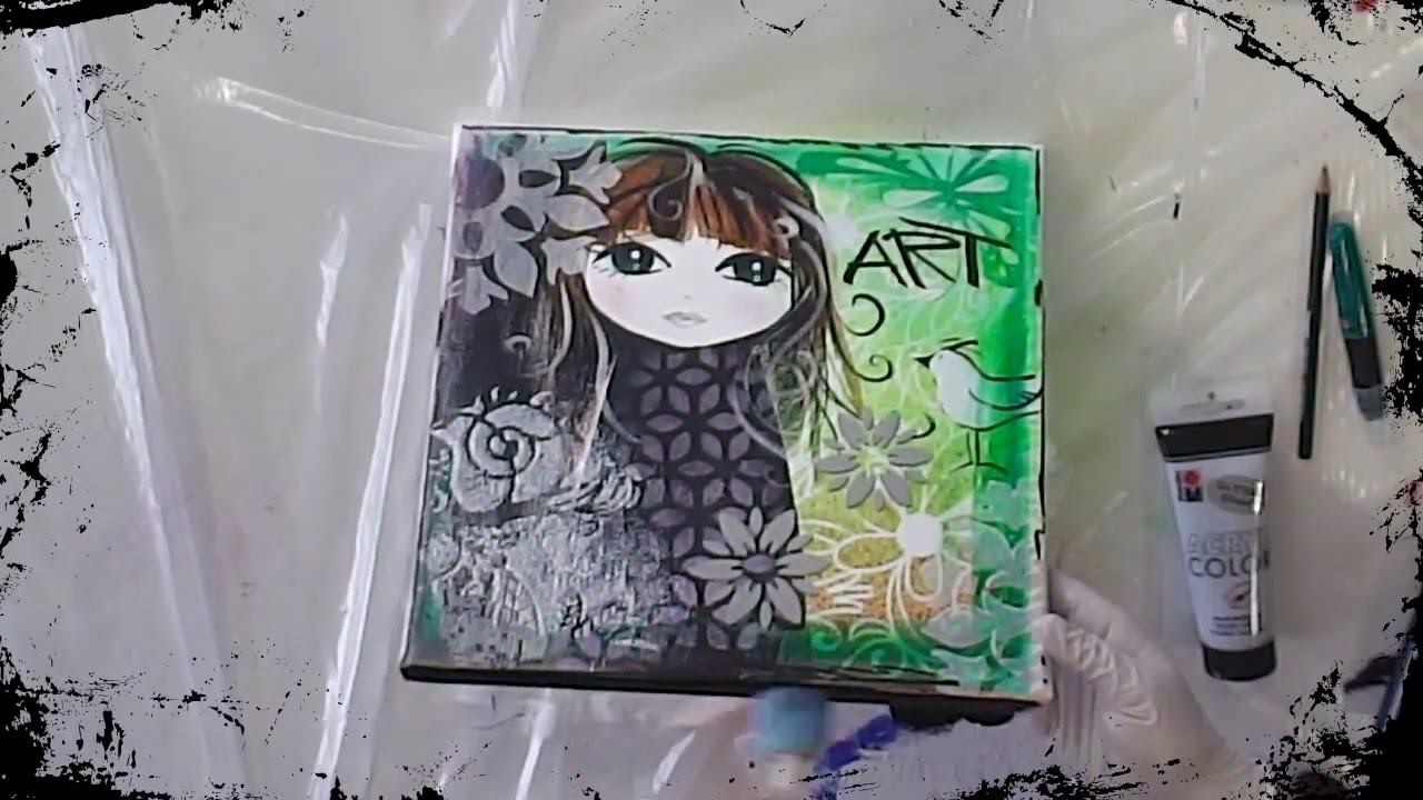 Mixed Media Speed Painting Video "Manga Art" by Marabu (French) - YouTube