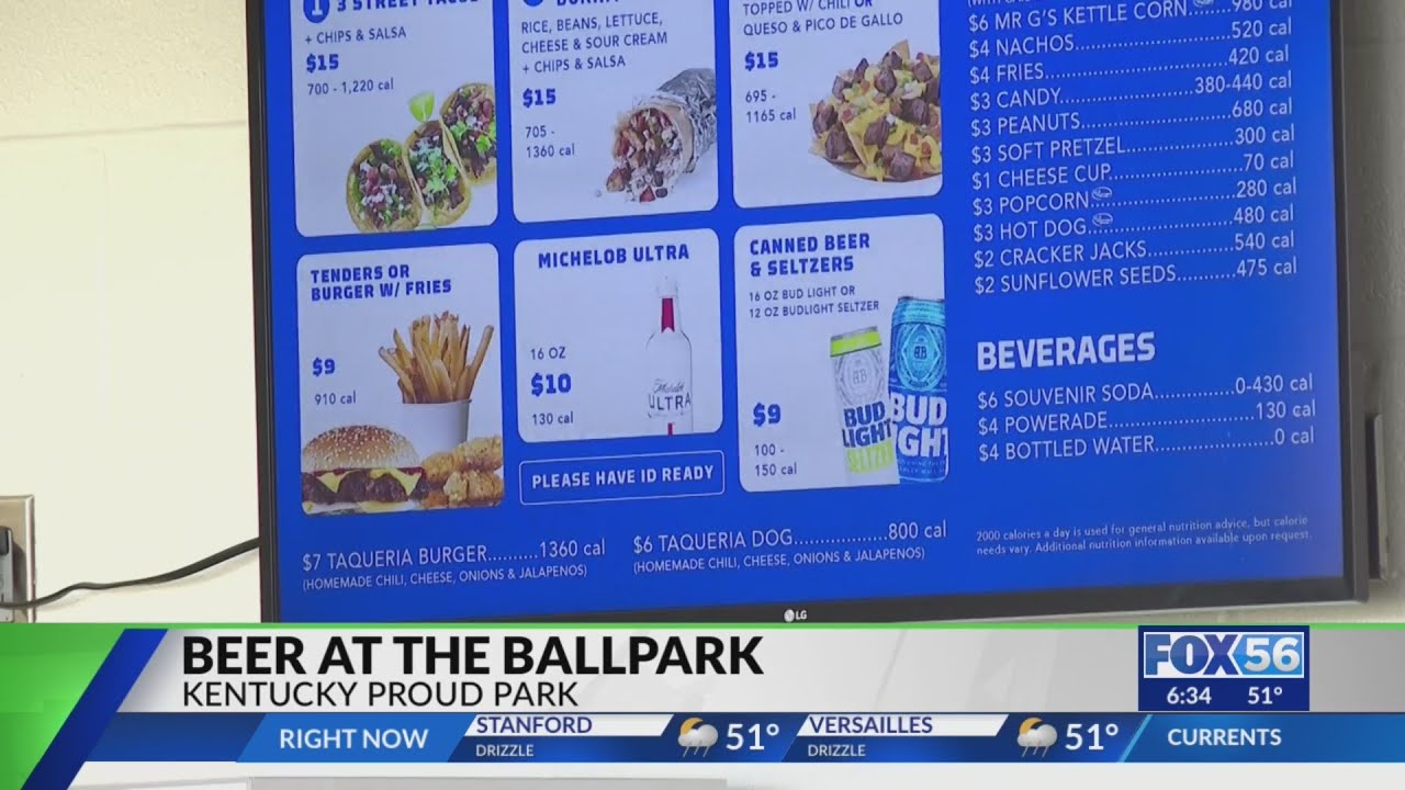 Kentucky baseball fans enjoying a beer at the ballpark - YouTube