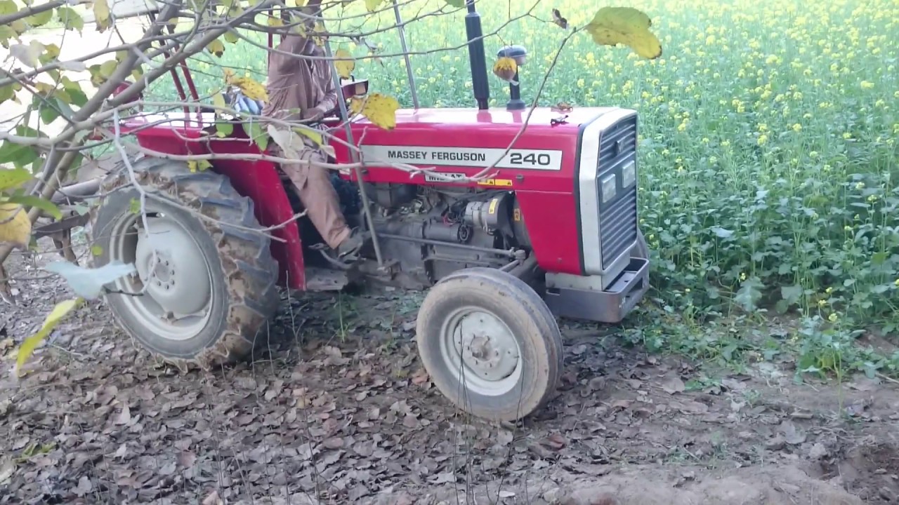 MF240 | Massey Ferguson 240 Crossing Difficult Terrain/Waterways - YouTube
