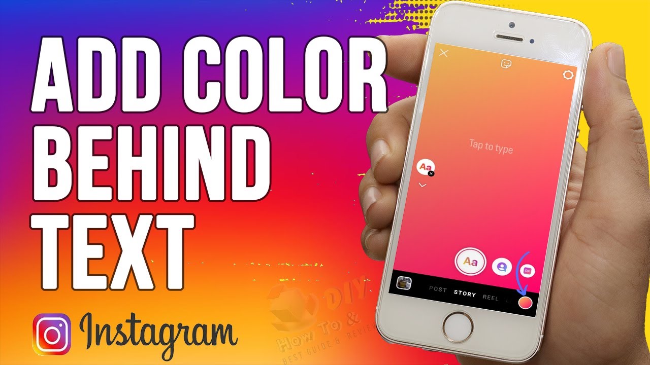 How to Add Color Background to Text Instagram Stories | Do It Yourself ...
