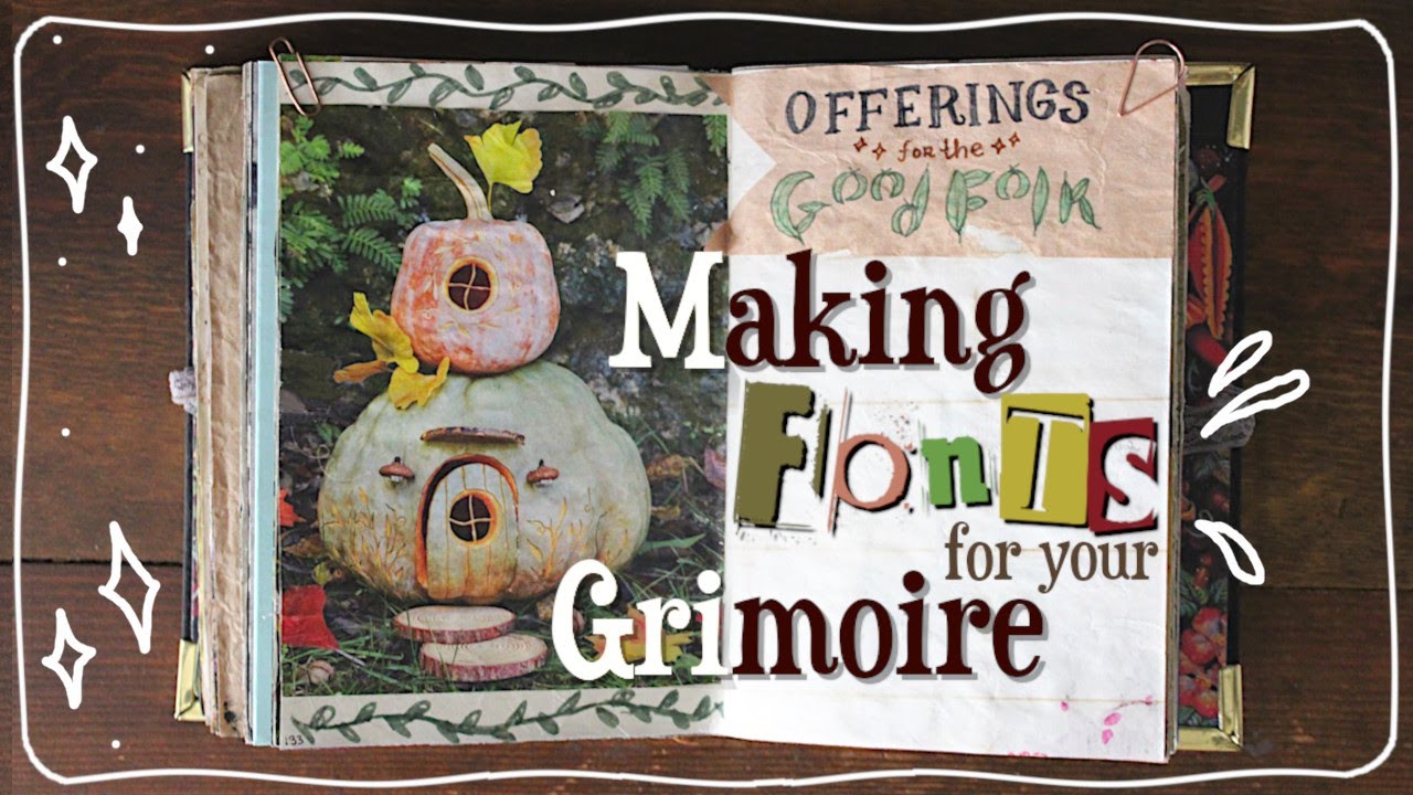 How to Make Magical Fonts for your Grimoire or Book of Shadows (BOS ...