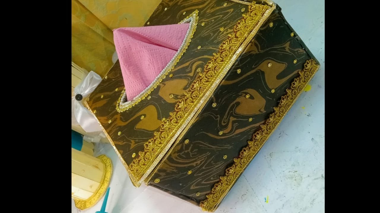 DIY Cardboard Tissue Box: Easy & Eco-Friendly Craft |cardboard tissue ...