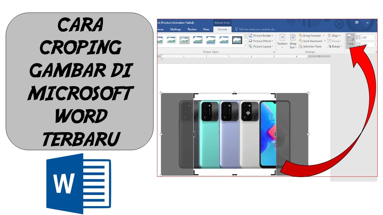 CARA CROPING GAMBAR SUPAYA RAPIH DI MICROSOFT WORD - YouTube