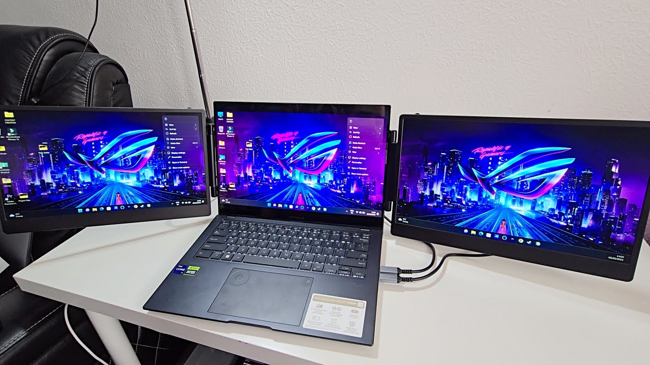 Impressive Kefeya S3 Triple Monitor Screen Extender - YouTube