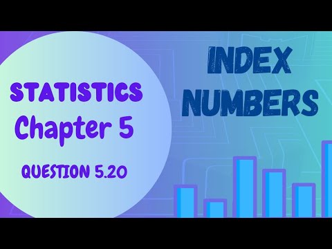 Class 11 Statistics | Chapter 5 | Question 5.20 | Fishere's Price Index ...
