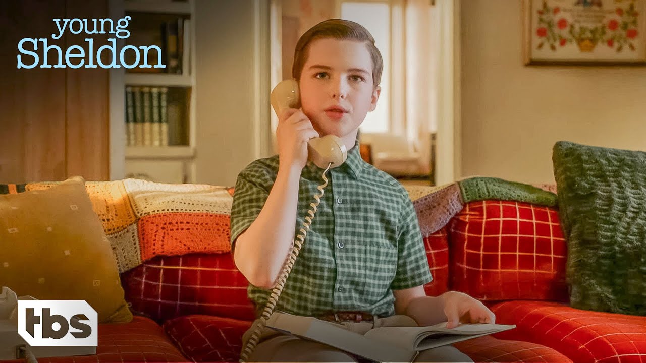 Sheldon Gets His Physics Lecture By Phone (Clip) | Young Sheldon | TBS ...