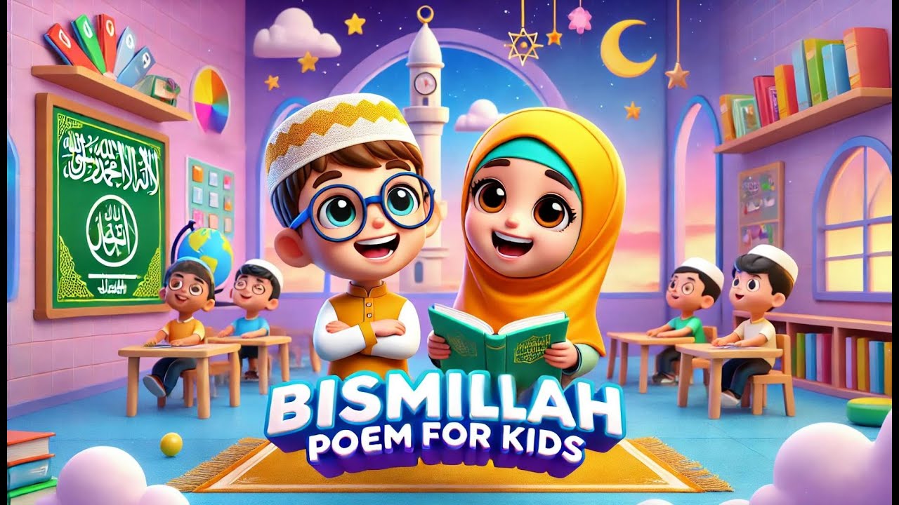 Bismillah Poem for Kids | Islamic Rhymes for Children | Islamic Poem ...