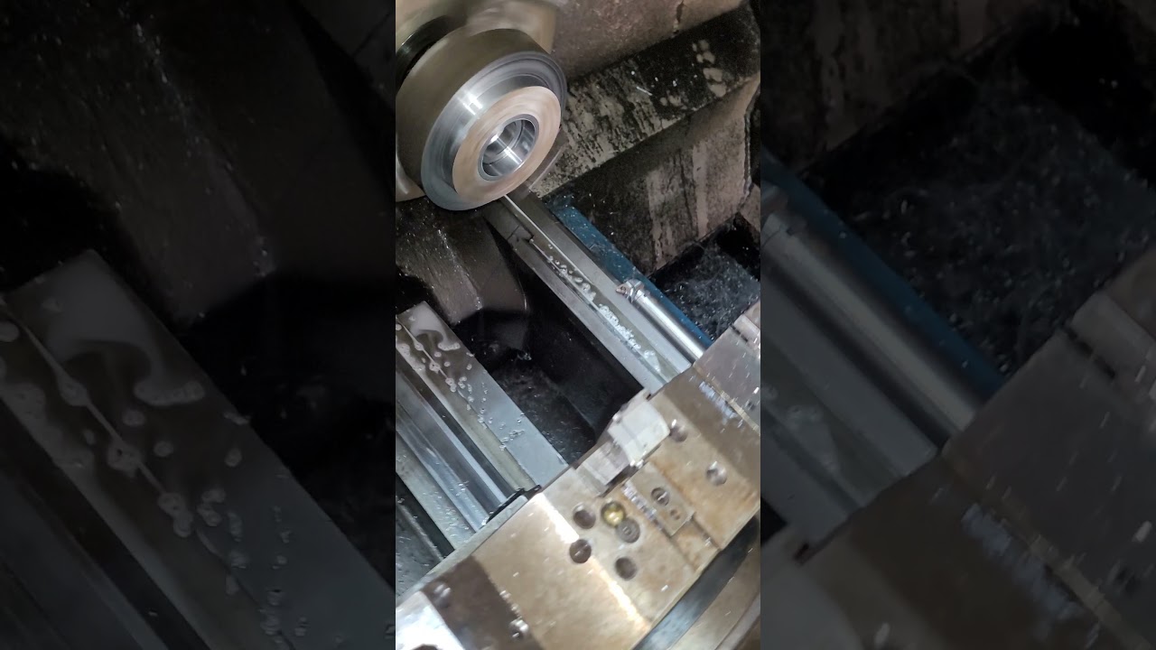 FI系列粗車Vc200,ap 3.0,F0.23。精修Vc200,ap 0.05,F0.12 - YouTube
