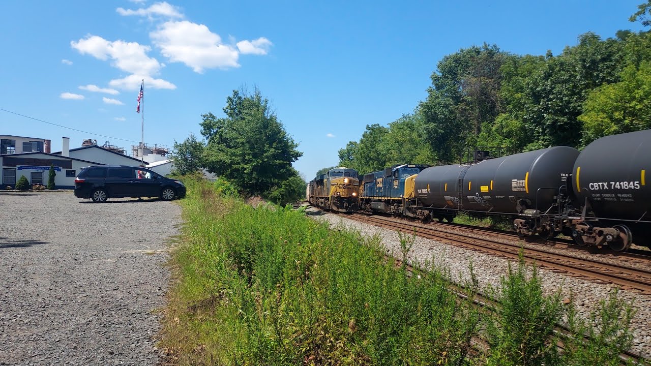 CSX 7217 CM44AC Leads M403 with SD70MAC Trailing! ( Meets I032 ) 8/23/24 - YouTube