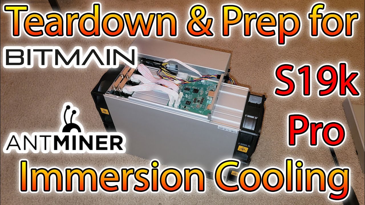 Bitmain S19 Teardown & Prep for Immersion cooling - YouTube