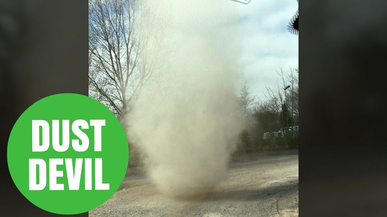 Rare 'Dust Devil' caught sweeping through ENGLISH village - YouTube