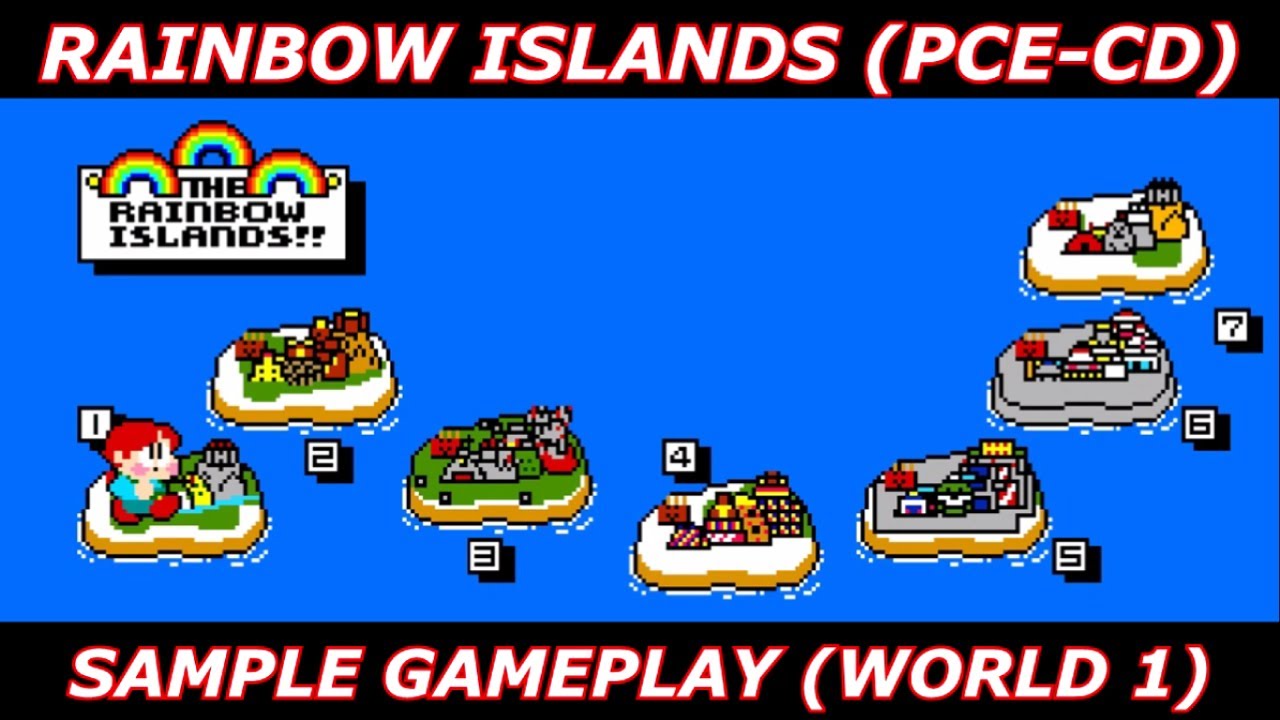 Rainbow Islands (PC Engine CD) - Sample Gameplay - YouTube