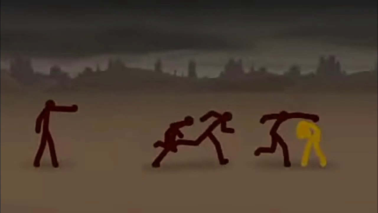 The stickman yellow vs red black part 1 - YouTube