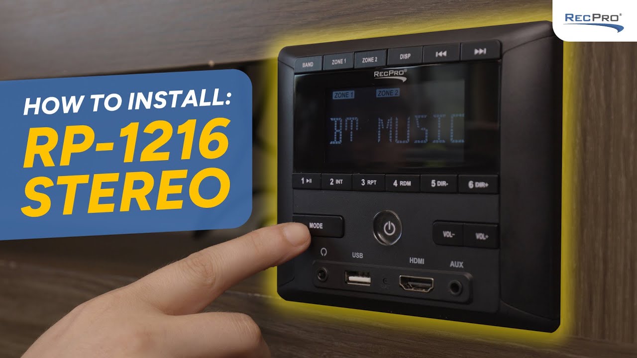 How to Install your RV Radio with RecPro - EASY 20 Minute DIY - YouTube