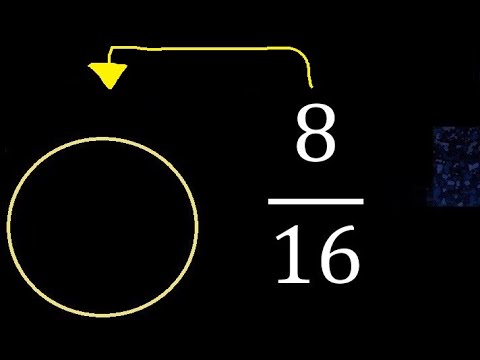 Represent 8/16 graphically . Graphic representation of fractions, graph ...