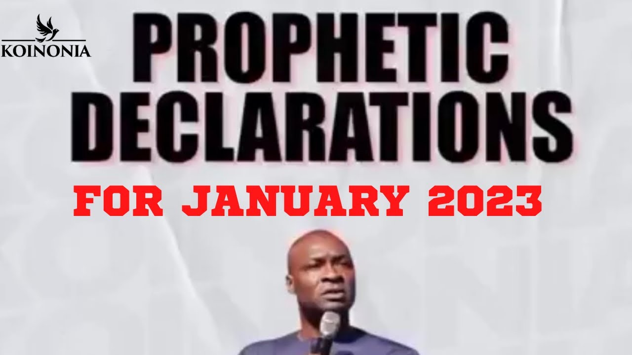 Prophetic Declarations for December Ending & January 2023 # ...