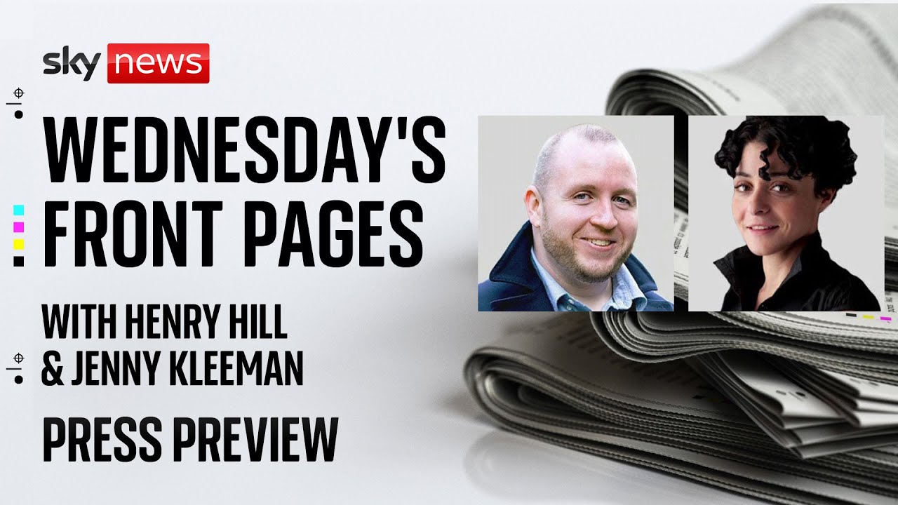 Press Preview: Wednesday's front pages - YouTube