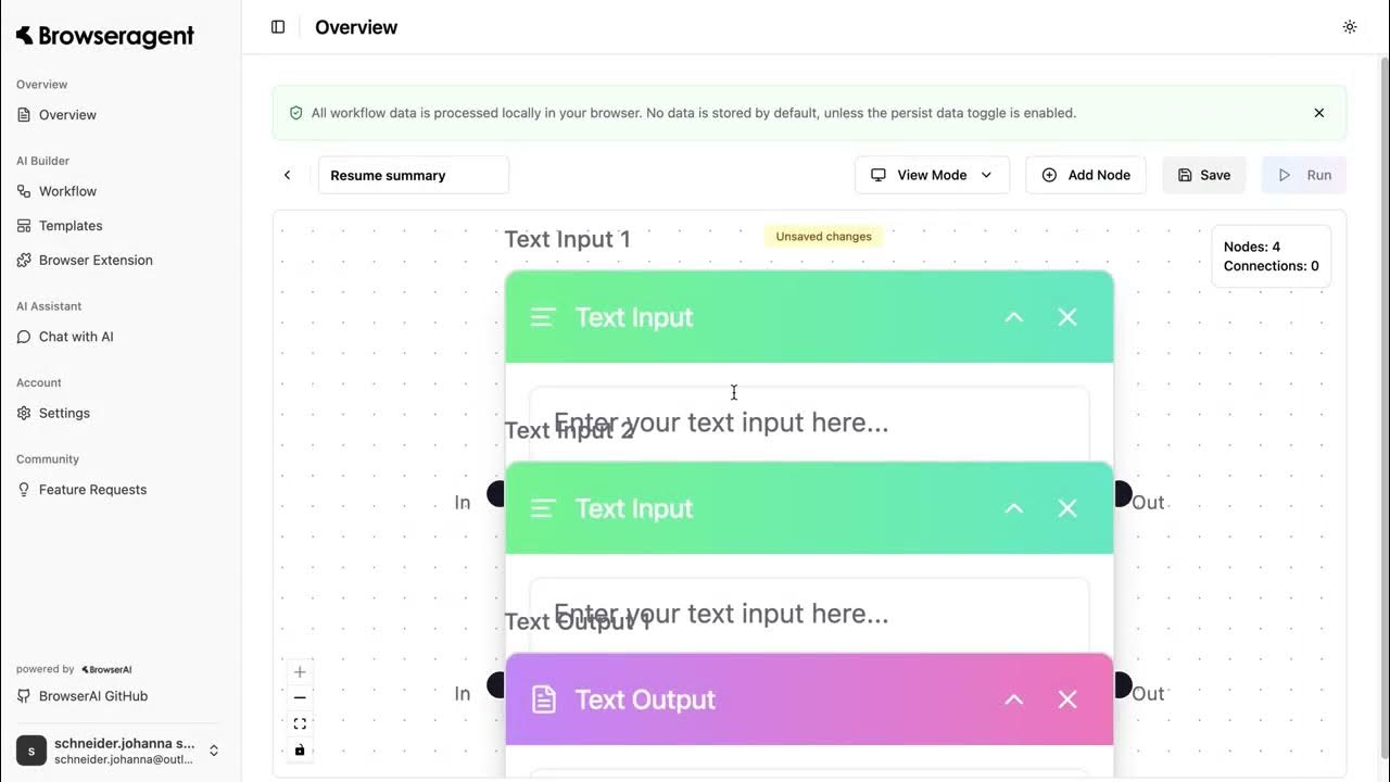 Create & run a workflow from scratch - BrowserAgent - YouTube