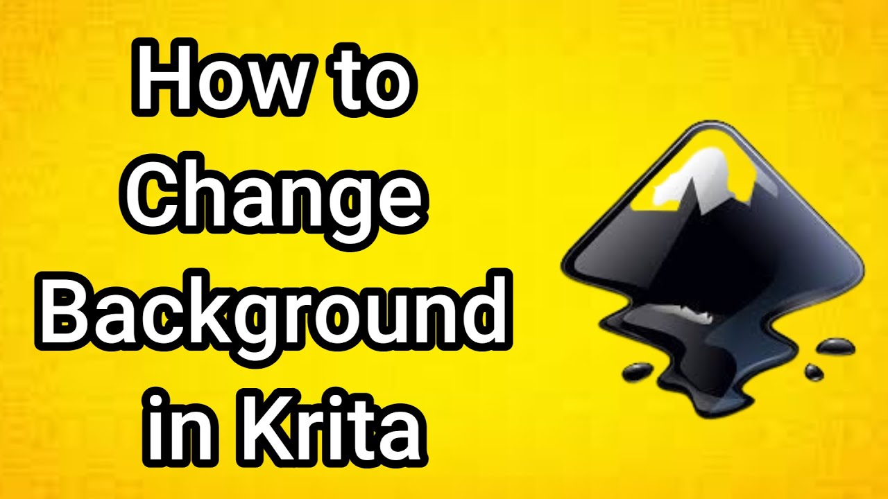 How to Change Background in Krita - YouTube
