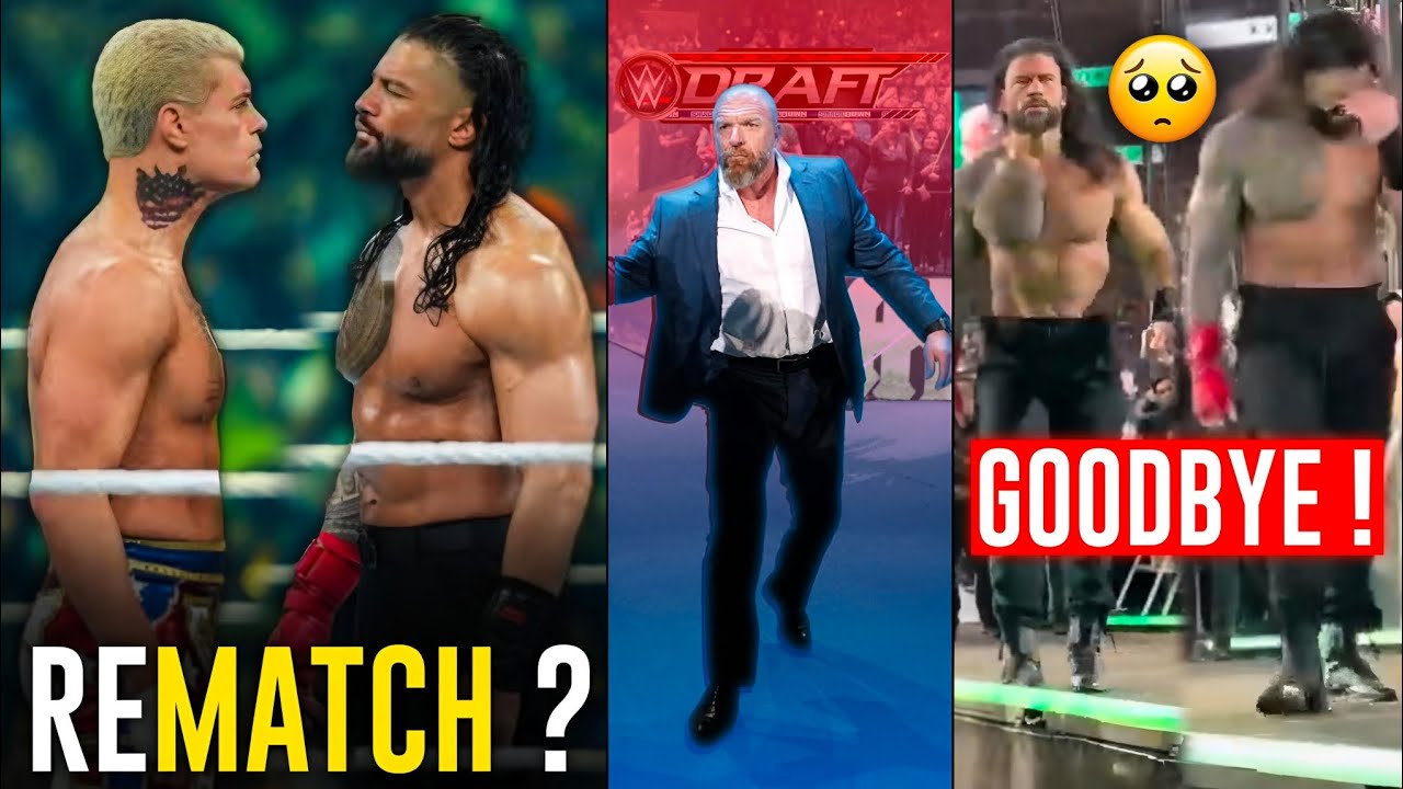 OMG ROMAN VS CODY REMATCH??|roman reigns emotional GOODBYE from wwe|raw ...
