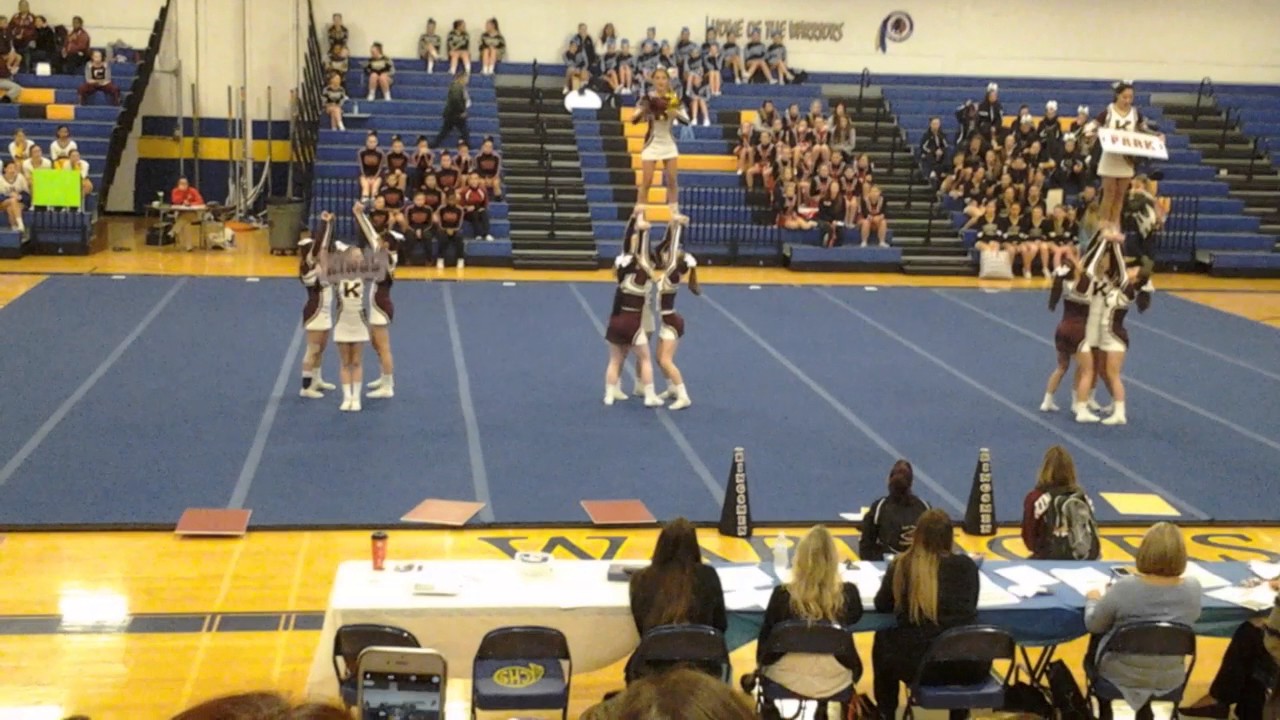 Kings Park Varsity Cheerleaders at Comsewogue Competition 12/18/16 ...