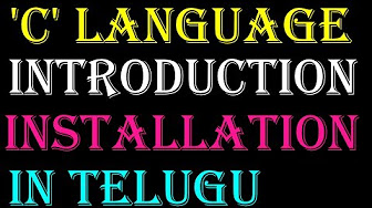 C Language in Telugu || C in telugu by Kotha Abhishek - YouTube