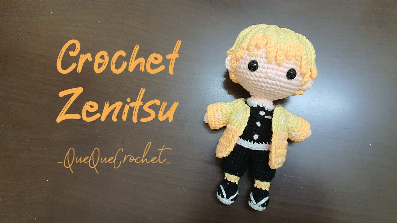 ⚡Crochet Zenitsu⚡| Móc Zenitsu bằng len⚡|QueQueCrochet🌻 - YouTube