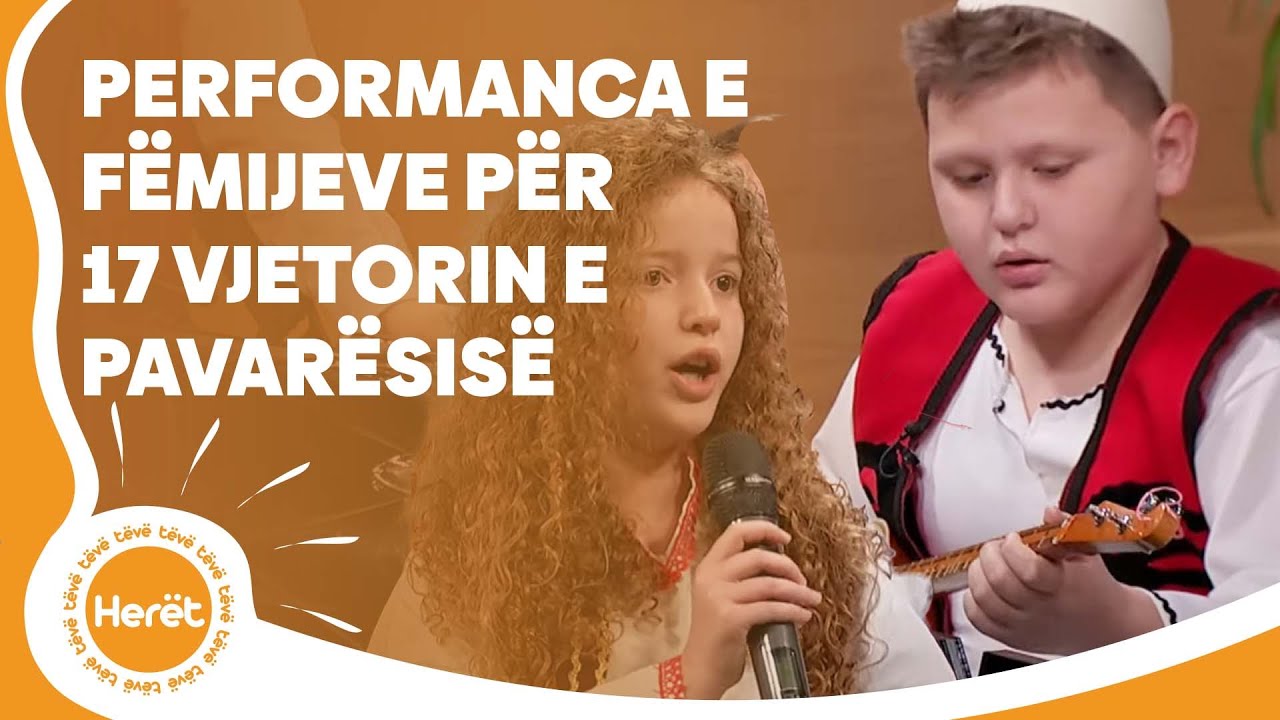 Performanca e Fëmijeve për 17 vjetorin e Pavarësisë - YouTube