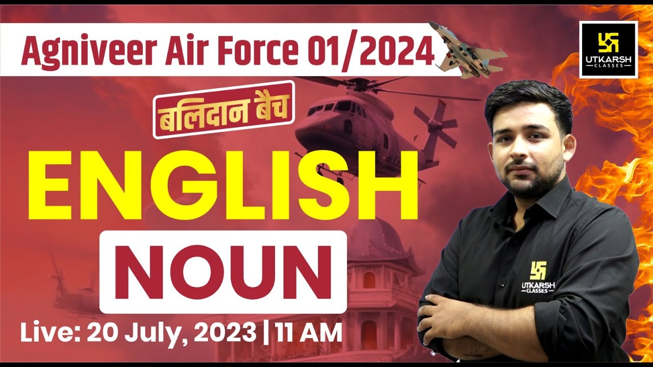 Noun | Agniveer Airforce 2024 English | English Grammar Important ...