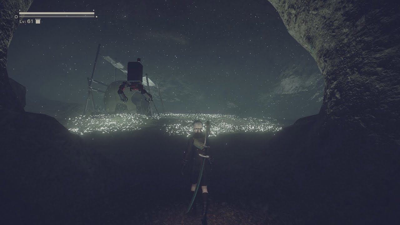 9S makes a grave for 2B [NieR:Automata] - YouTube