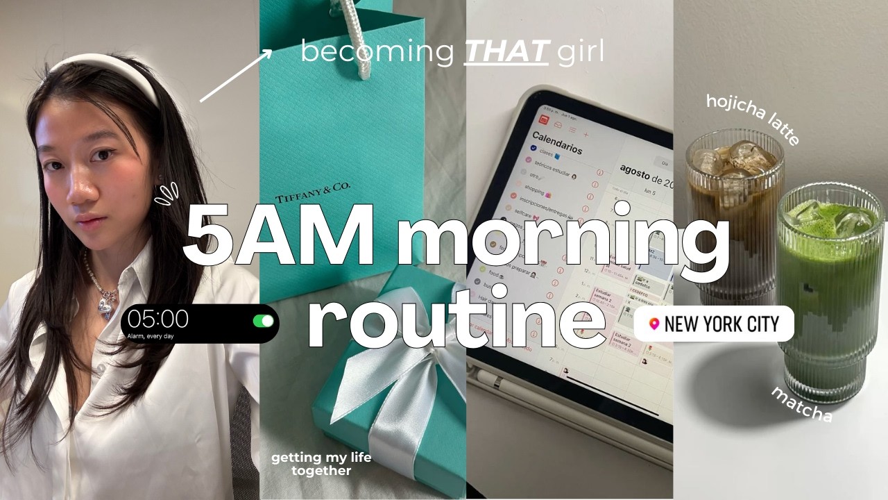 5am Morning Routine in NYC kbeauty skincare, Interview Tips, Studying ...