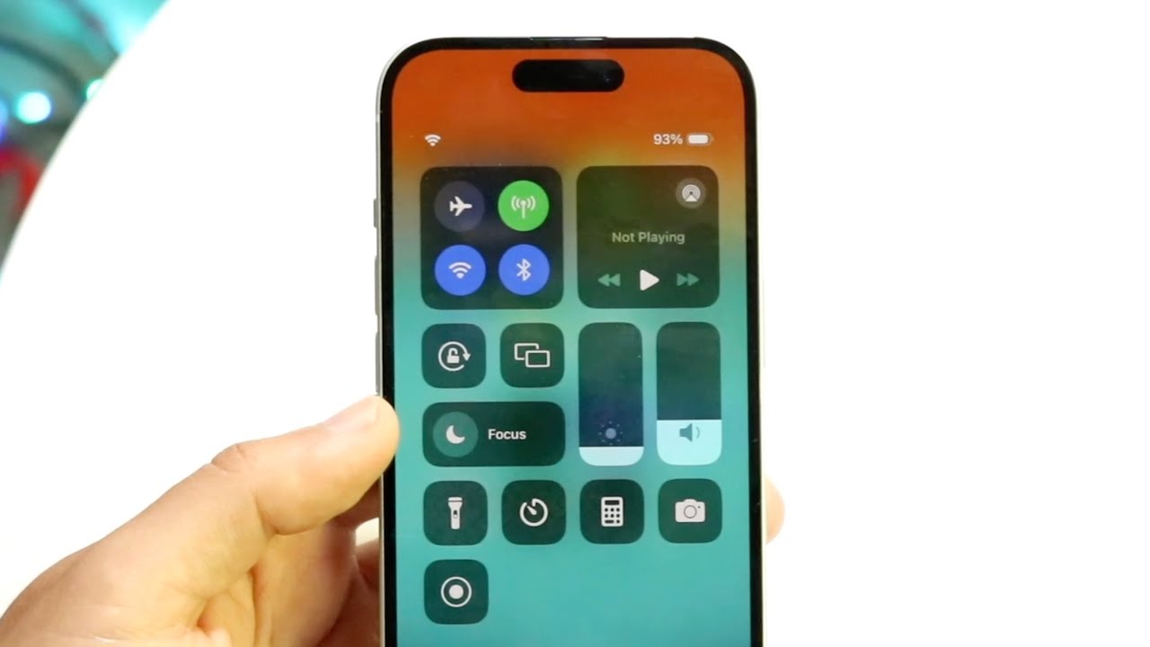 How To Access Control Center On iOS 17! - YouTube