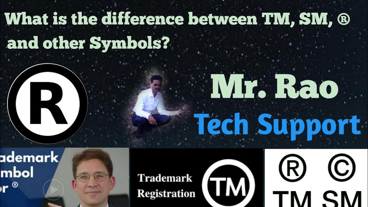 What is the difference between TM, SM, ® and other Symbols? - YouTube