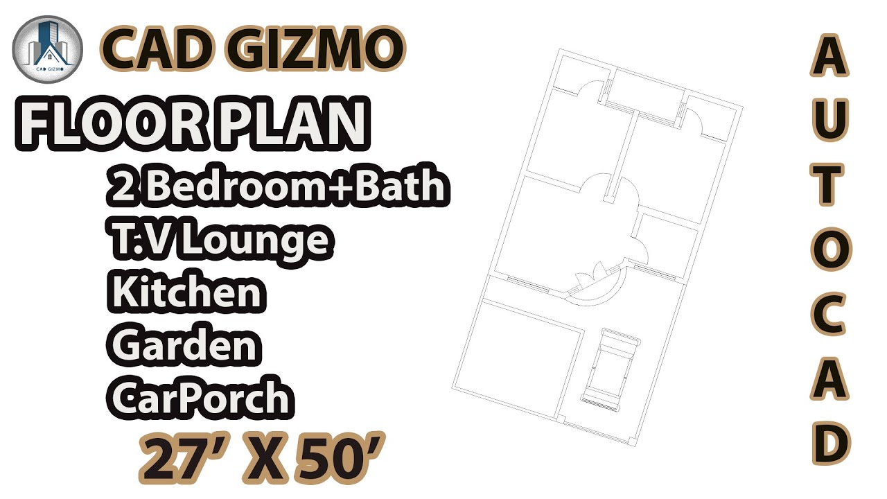 #40 Basic Home Floor Plan Practice | Practice 3 | Cad Gizmo | #AutoCAD ...