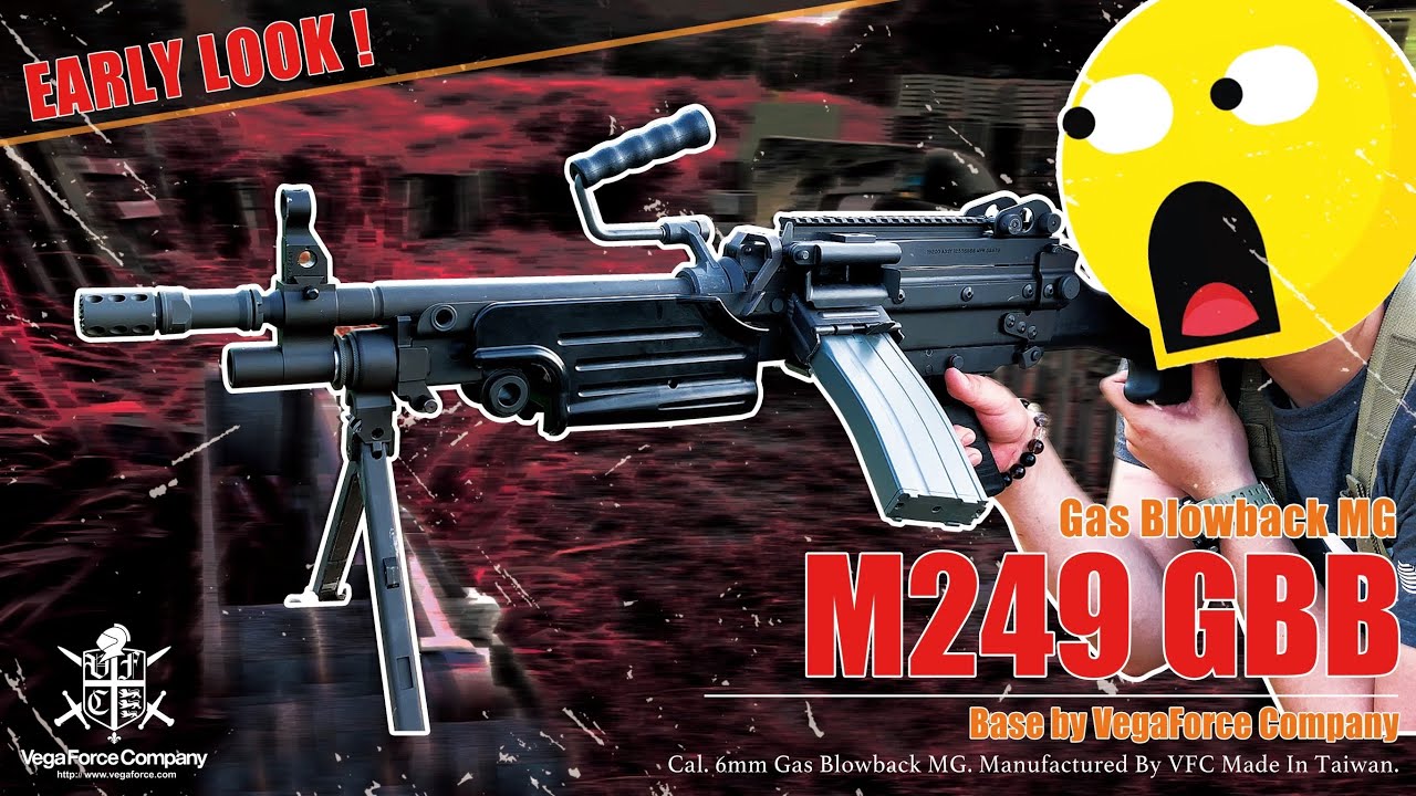 【Airsoft ＃144】搶先體驗 M249 GBB 上市前 先來個前導介紹 | New VFC M249 GBB Early Look - YouTube