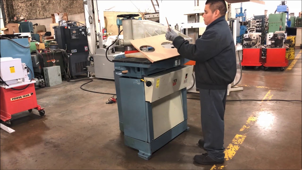 Used 15 Ton USM Die Cutting Press, #28148 - YouTube