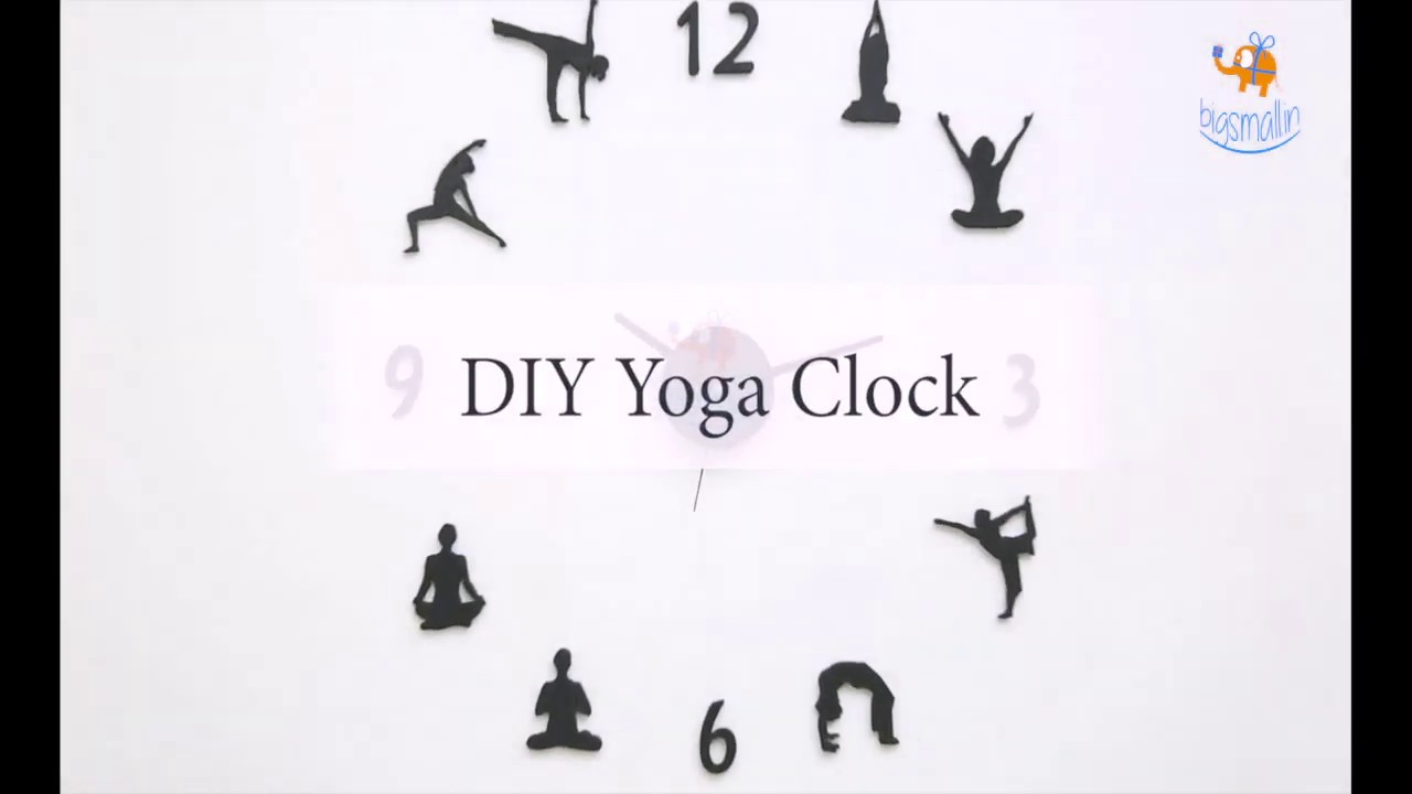 DIY Yoga Wall Clock | DIY Gift | Creative Wall Clock by Bigsmall.in ...
