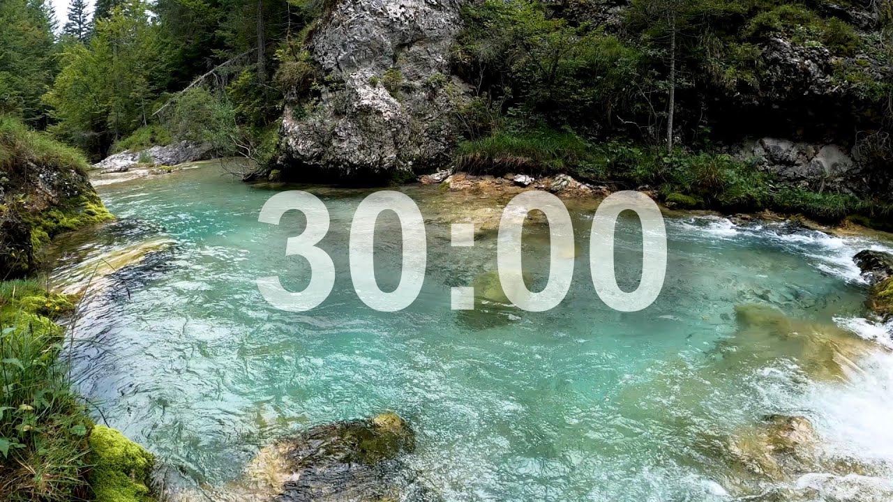 30-Minute Mountain Whirlpool Relaxing Countdown Timer | Perfect for ...