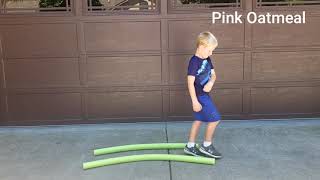Pool Noodle Tandem Walk - Pink Oatmeal Shop