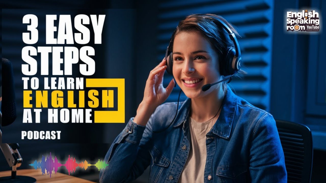 3 easy steps to learn English at home | English podcast for beginners ...