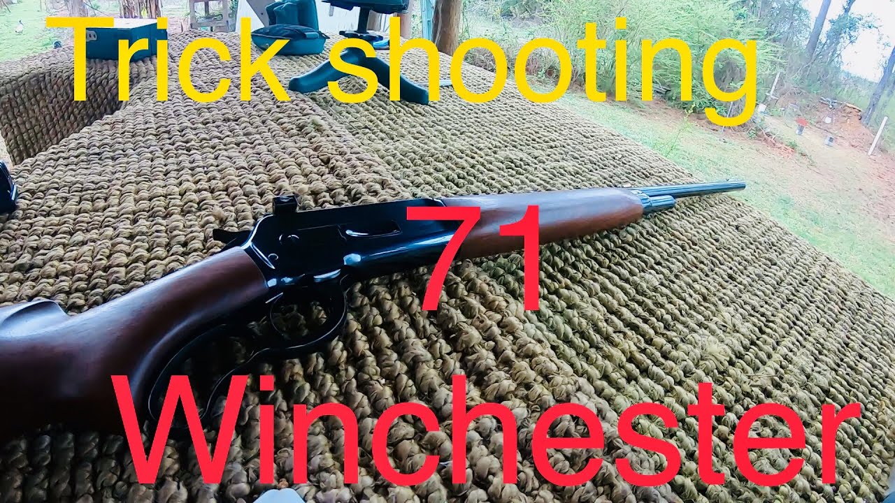 Winchester model 71 in 348 caliber - YouTube