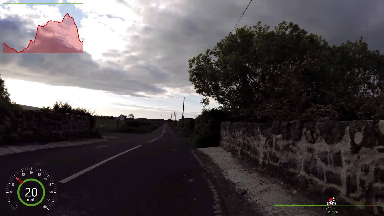 Garmin Virb first bike ride with overlays - YouTube