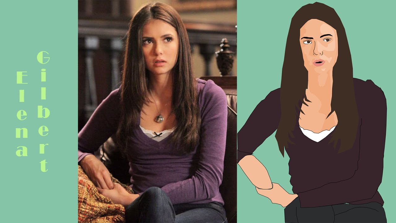 Elena Gilbert Vector Drawing - Graphic Designing - Adobe Photoshop ...