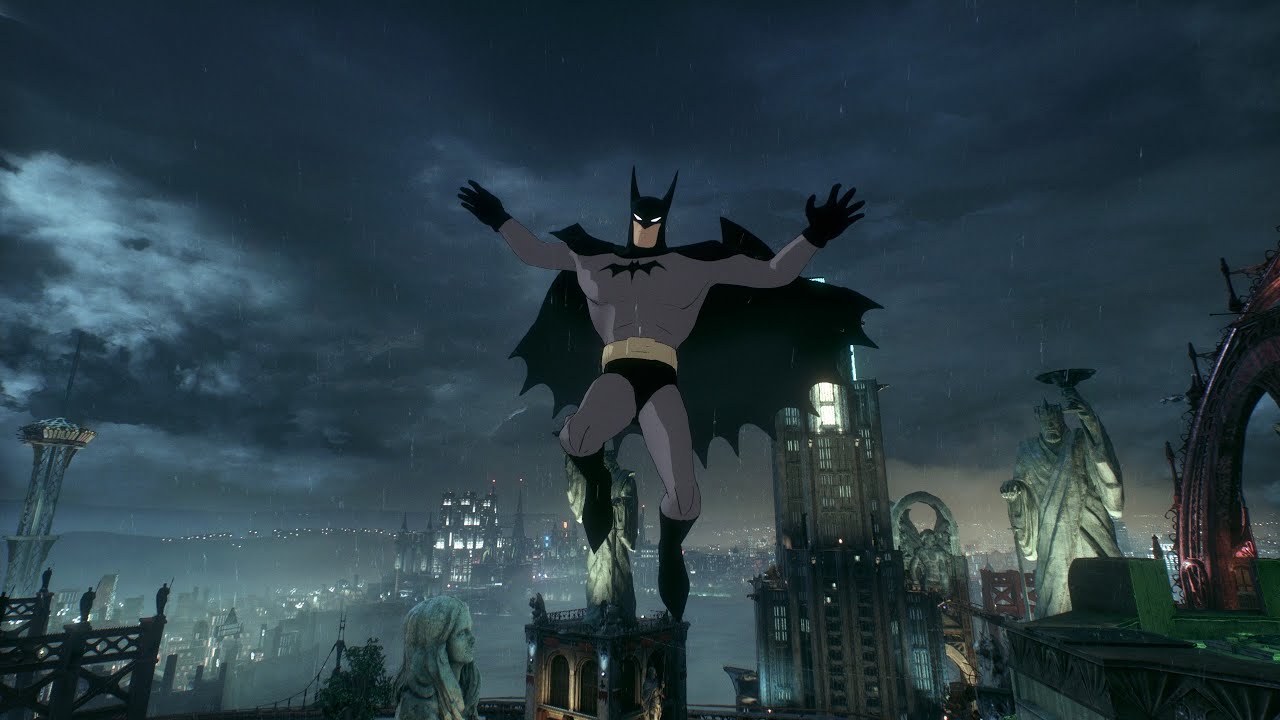 Batman Arkham Knight || Batman Caped Crusader Suit Mod Showcase || Pc ...