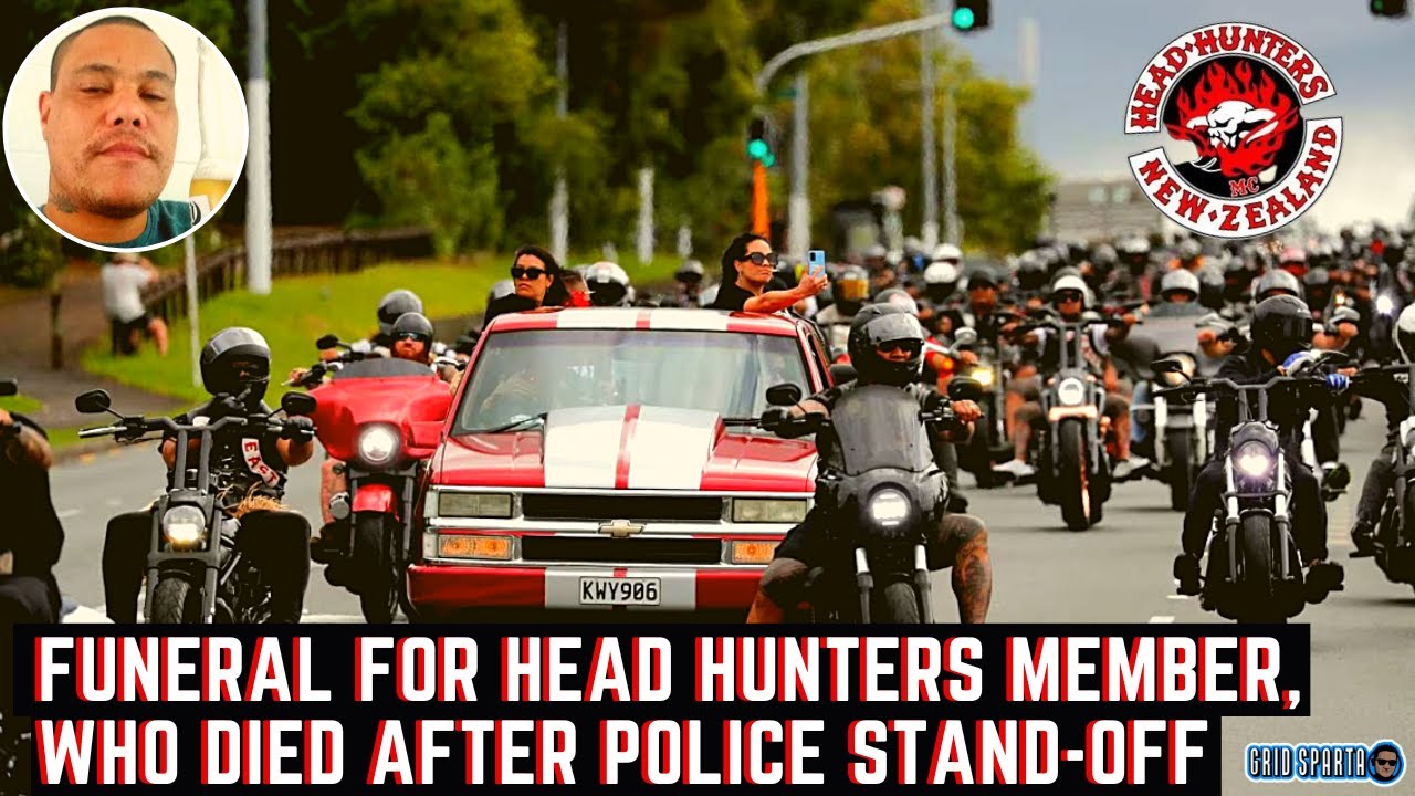 Funeral for Head Hunters Member takes place in Auckland - YouTube